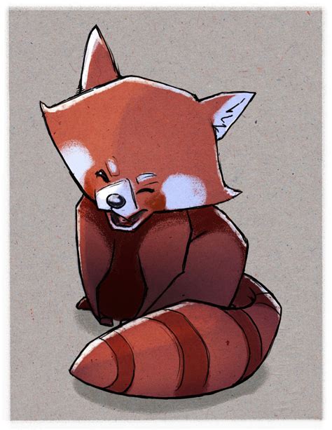 Red Panda Sketch at PaintingValley.com | Explore collection of Red ...