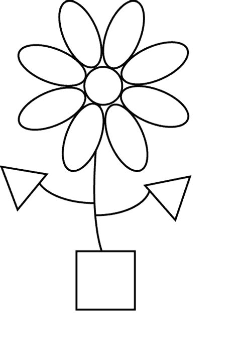 Image result for Flower Shape Coloring Pages