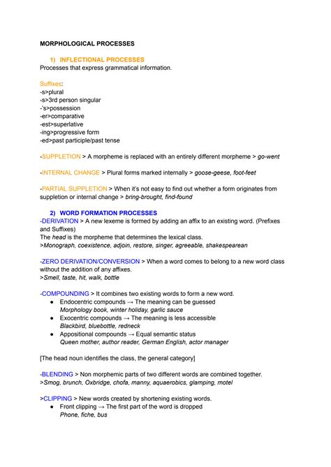 Image result for Types of Morphological Processes PDF