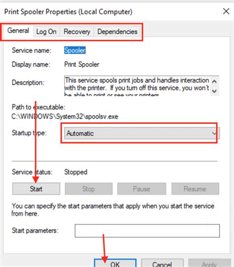 Image result for Start Printer Spooler