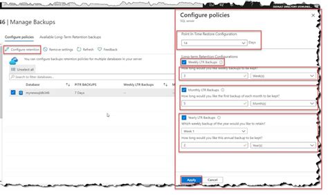 Image result for Configure Backup for Azure SQL MI