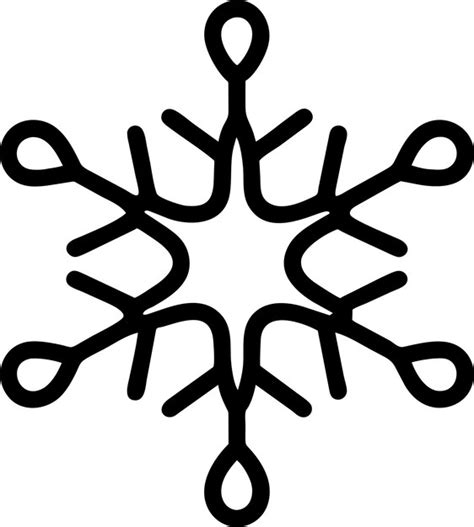 Image result for Snowflake Vector Outline
