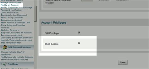 Image result for cPanel Shell Access