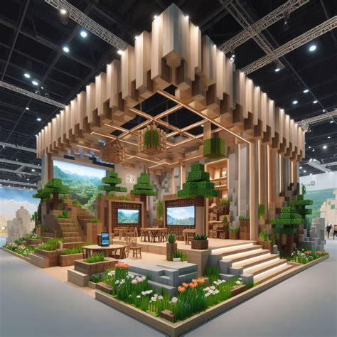 Image result for VidCon Minecraft Booth