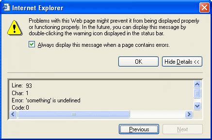 Image result for Undescribable JavaScript Error