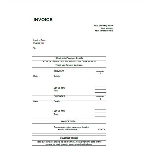 Image result for Invoice Contract