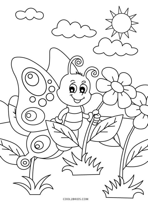 Image result for Printable Coloring Pages Spring Time
