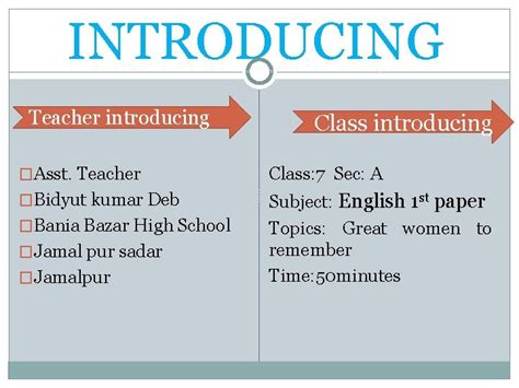 Image result for Introducing to Class