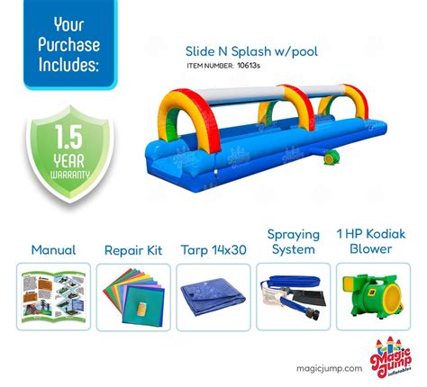 Slide N' Splash| Waterslide| Magic Jump, Inc.