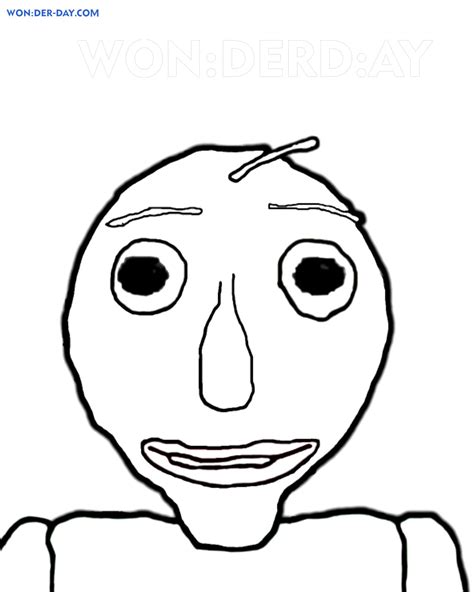Image result for Baldi Basics Coloring Pages