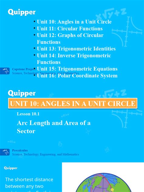 Arc Length and Area of A Sector | PDF | Area | Circle