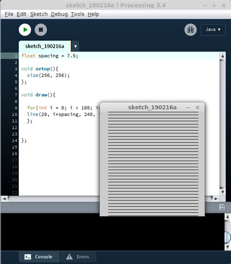 Image result for Code for Making a Variable in Processing