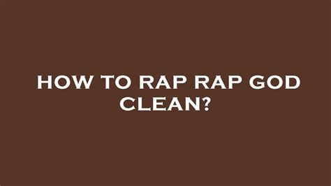 Image result for Rap God Fast Part Clean