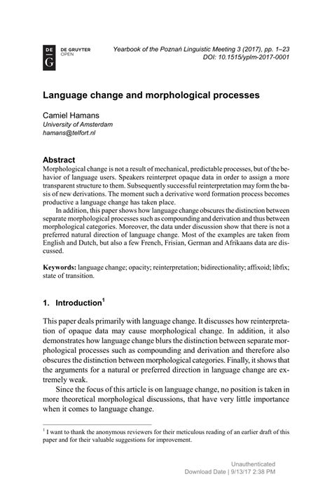 Image result for Types of Morphological Processes PDF