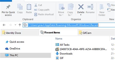 Image result for My Recent Files