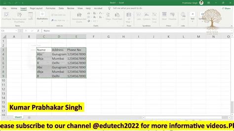 Image result for In MS Excel How Create a Table