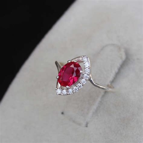 Ruby Ring, Red Ruby Gemstone Ring, Handmade Ring, 925 Sterling Silver ...