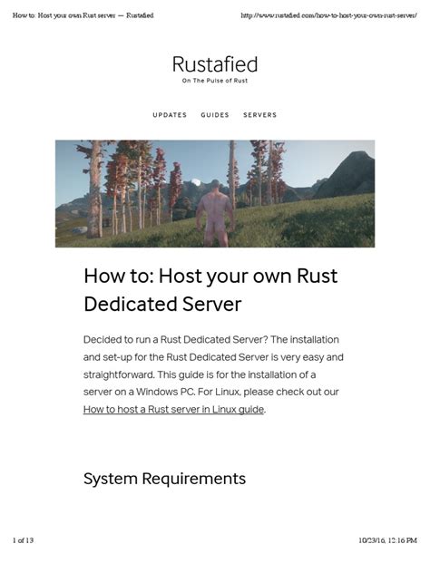 Image result for Rust Server Description Template