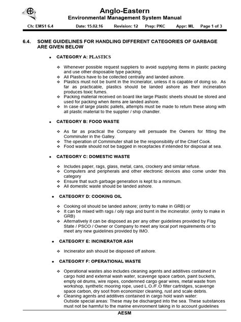 Image result for Regulated Garbage Procedure