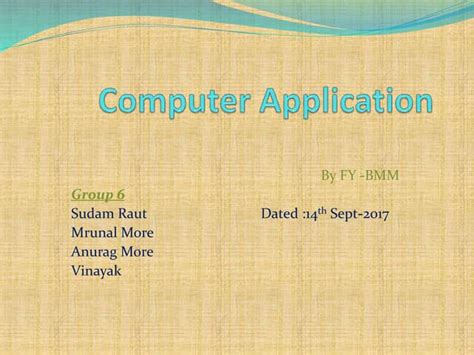 Image result for Example of Application in a Computer