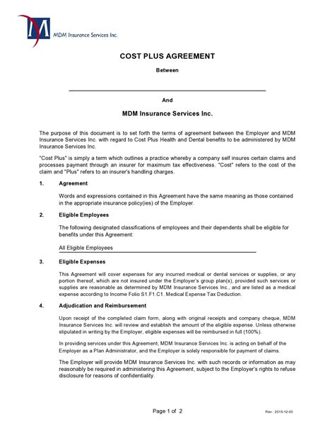 Image result for Cost Plus Percentage Contract Examples