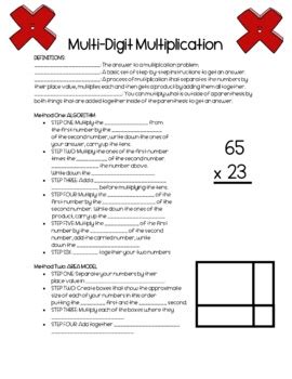 Image result for Multi-Digit Multiplication Lesson Plan