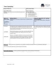 Image result for Time Sampling Observations
