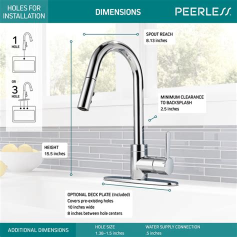 Image result for Peerless Single Handle Kitchen Faucet Leaking