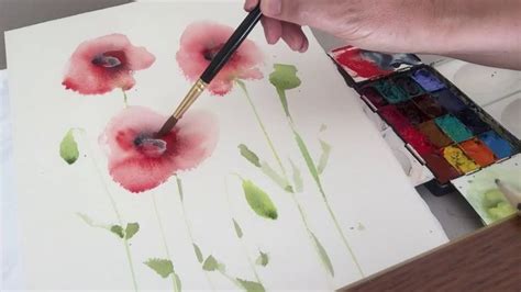 Image result for Watercolour Poppies Tutorial