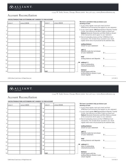 Image result for Checking Account Balance Worksheet