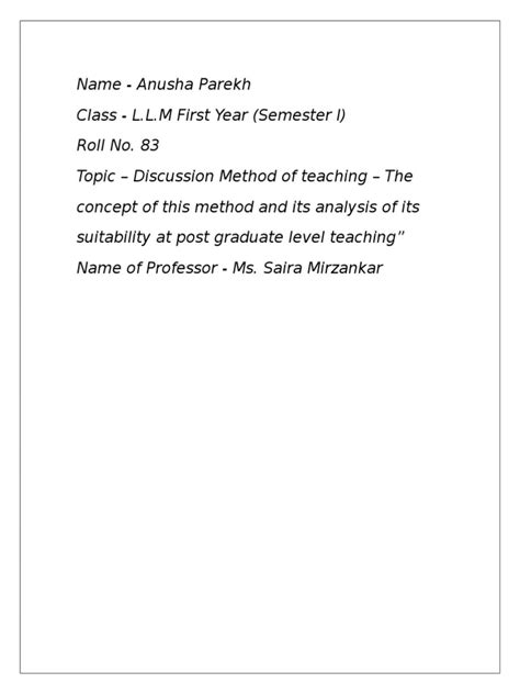 Image result for Discussion Method of Teaching PDF