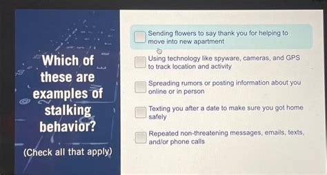 Image result for Examples of Stalking Behavior