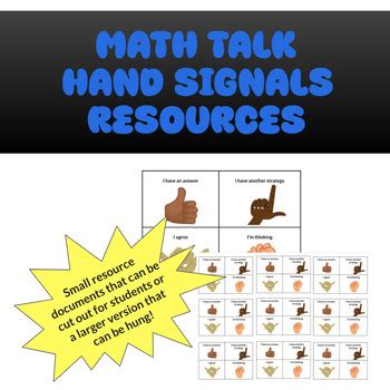 Image result for Number Talk Hand Signals