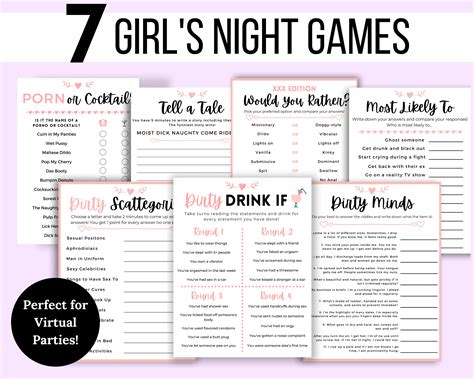 Ladies Night Games Printable - All For One
