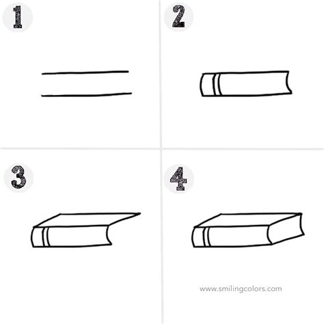Image result for How to Draw a Simple Book