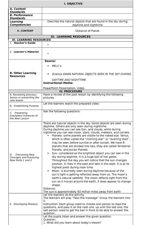 Image result for Daily Lesson in Teaching Science