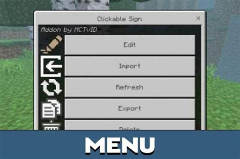 Image result for Minecraft Menu Sign