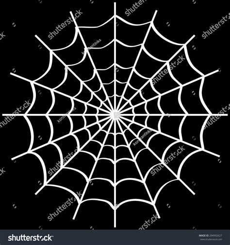 Spider Web On Black Background Vector Stock Vector (Royalty Free ...