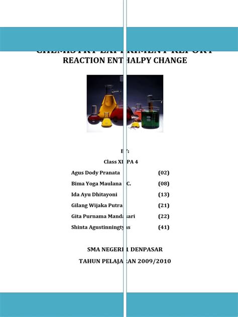 Image result for Enthalpy Change Lab