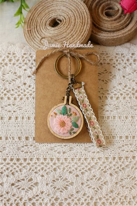 Image result for Hand Embroidered Keychains
