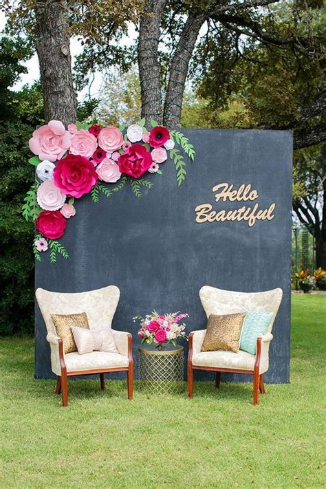 Image result for DIY Flower Photo Booth Backdrop