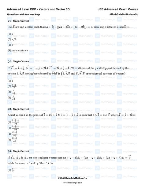 Image result for Vector 3D Mathongo