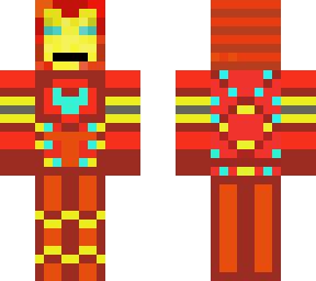 Image result for Iron Man Minecraft Java Skin