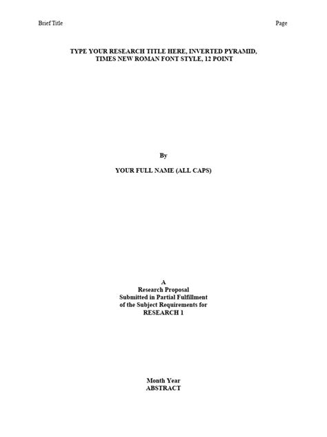 Research Template - Full Paper | PDF | Paragraph | Methodology