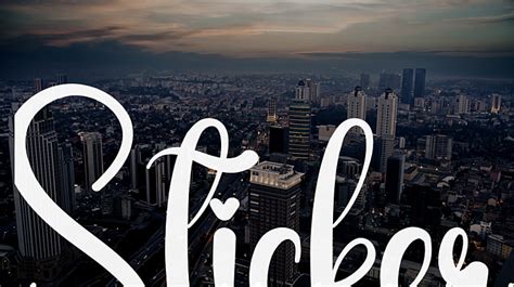 Image result for Sticker Text Font