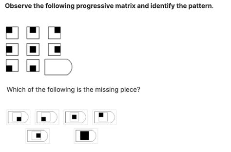 Image result for Raven Progression Matrix Questions Explained