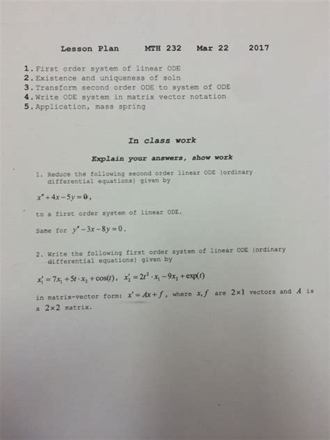 Image result for How to Solve First Order Linear Ode