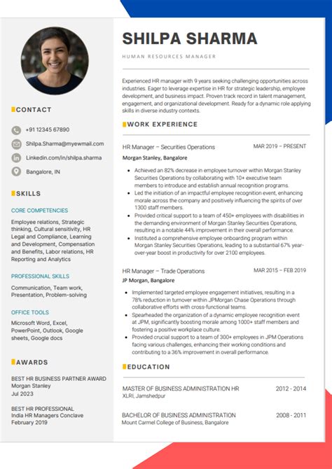 Image result for Human Resource Sample Resume Examples