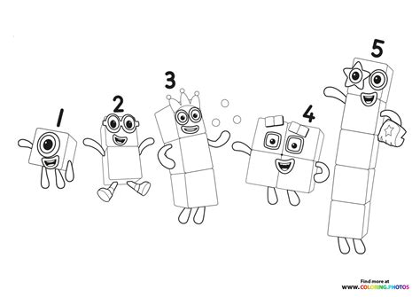 Image result for NumberBlocks 4 Coloring