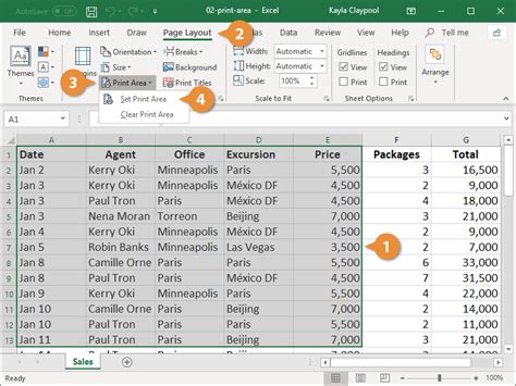 Image result for Excel Create Print Area